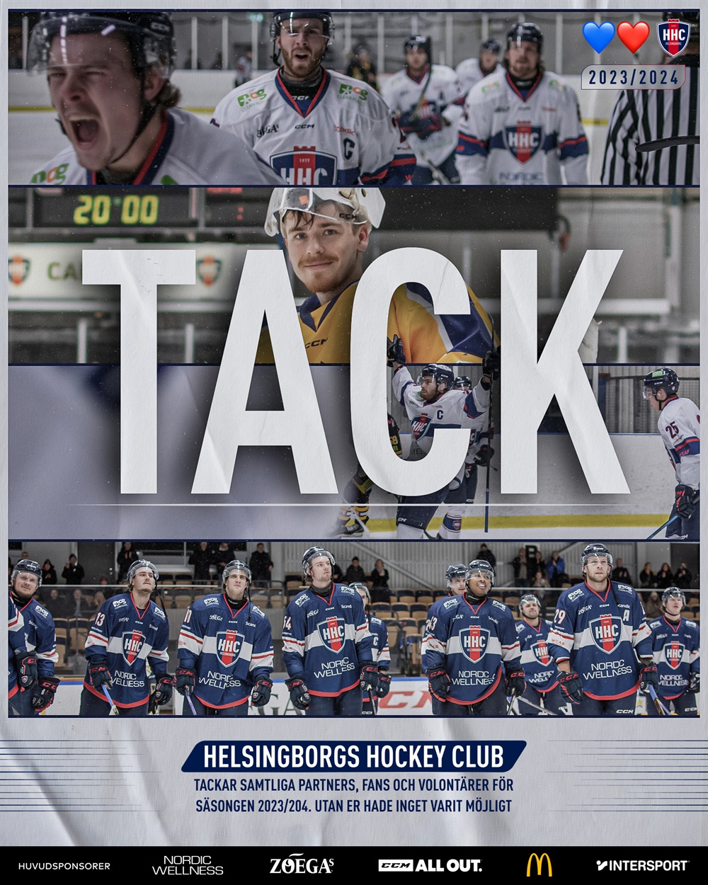 Stort tack för säsongen 2023/2024 / Helsingborgs HC - A-lag - Hockeytvåan