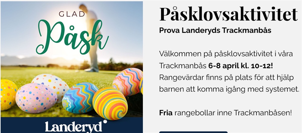 Påsklovsgolf / Landeryds GK - GOLFKUL