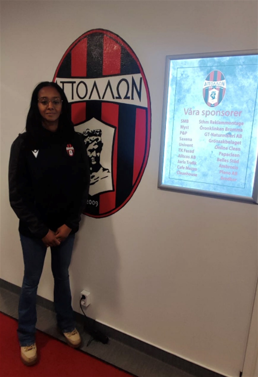 Apollons representant i Solna SAM, Nadja Alvén! / Apollon Solna