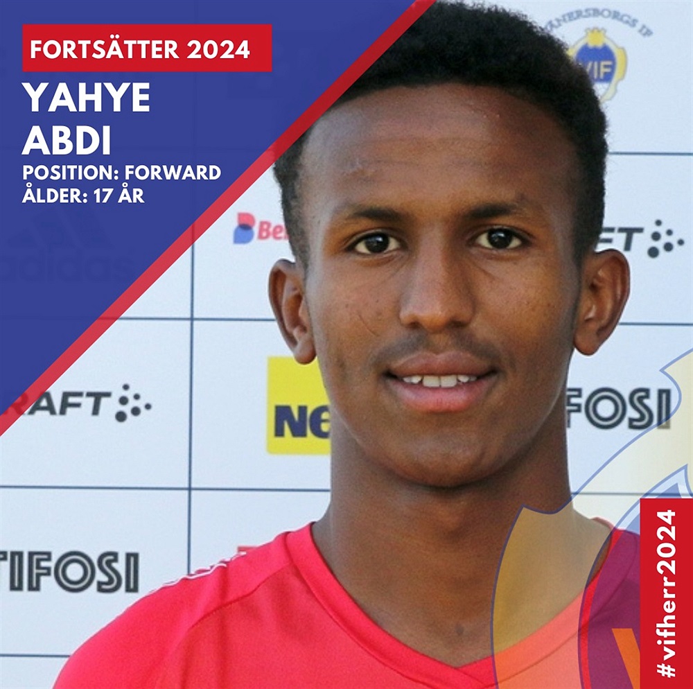 Yahye Abdi klar för spel 2024 / Vänersborgs IF - Herrar