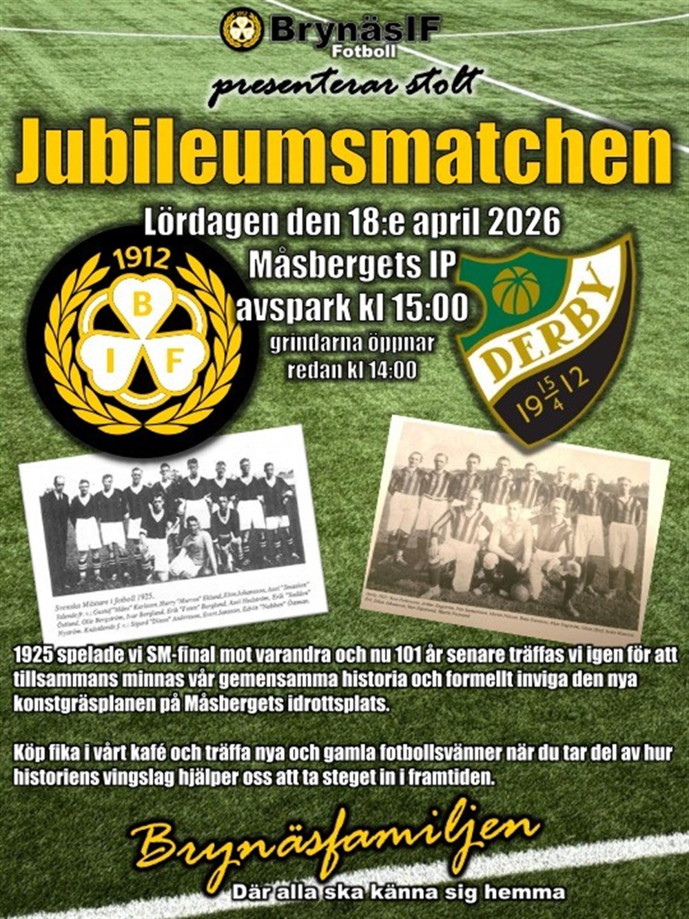 Jubileumsmatch / BK Derby