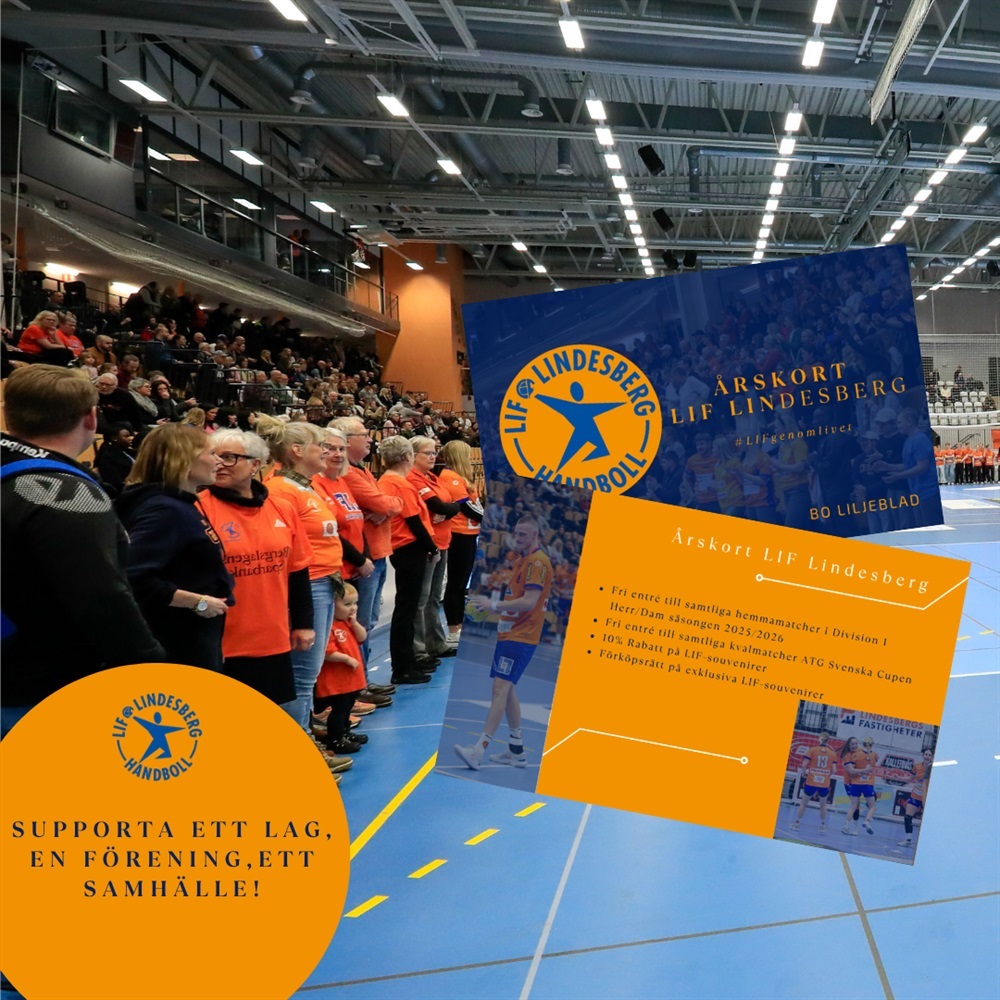 Nu kan du säkra ditt årskort för säsongen 2025-2026! / LIF Lindesberg - LIF till 1000