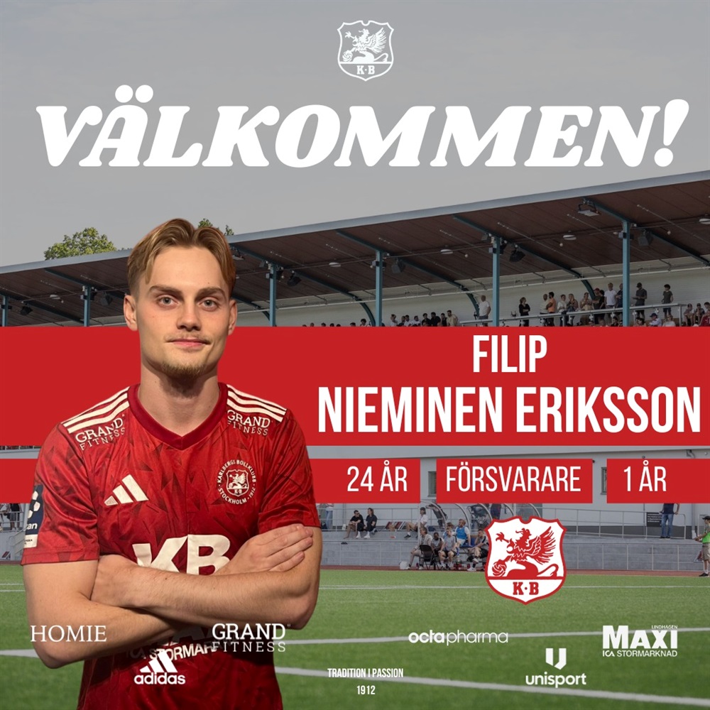 Nieminen årets första nyförvärv: "Offensiv spets" / Karlbergs BK ...