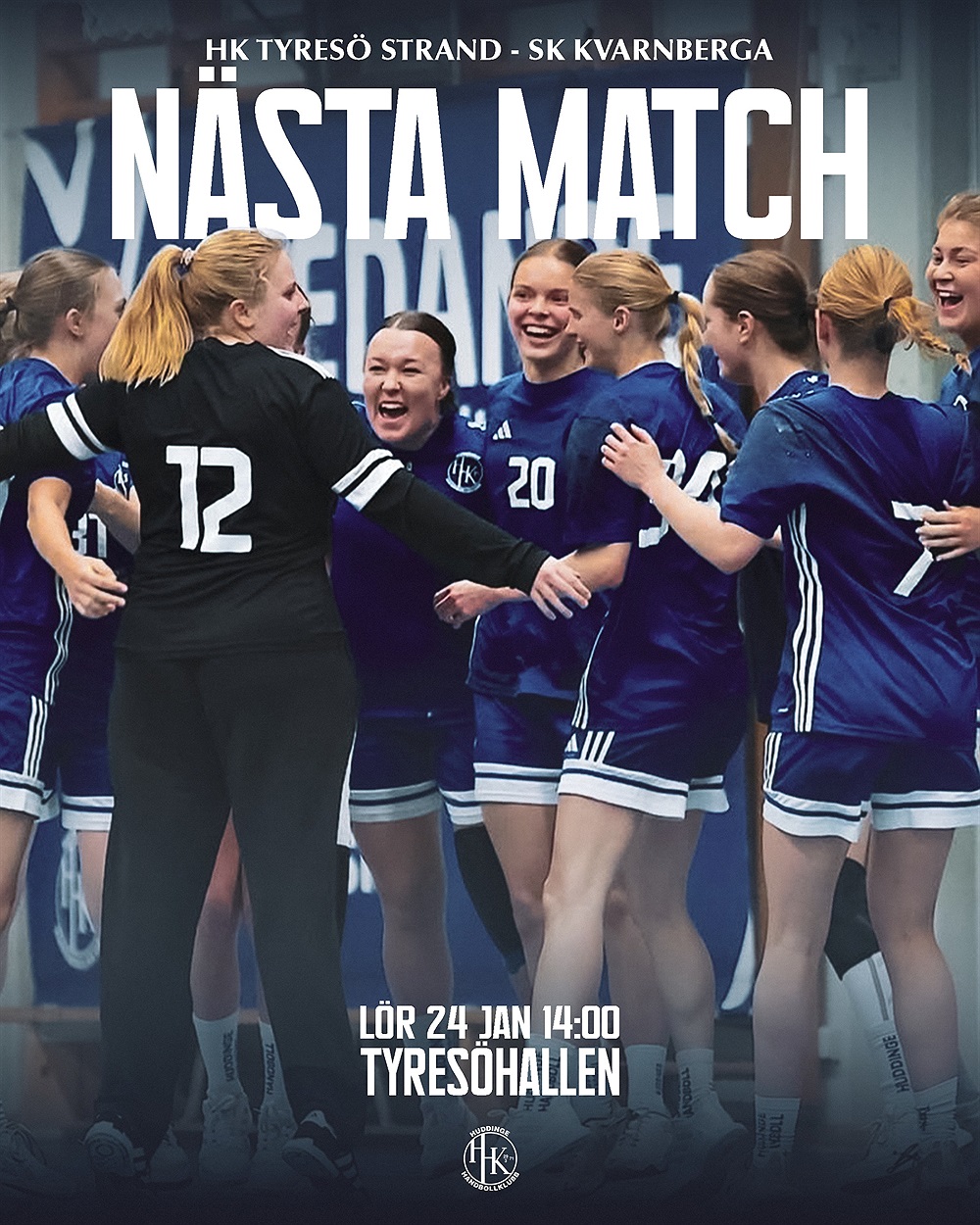Nästa match: Tyresö Strand / Huddinge HK - Dam U-lag