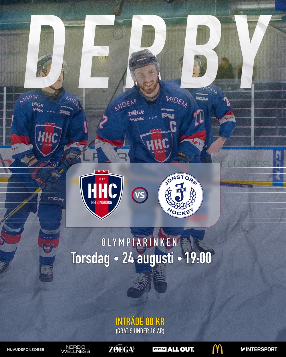 Derby i försäsongspremiären för A-laget! / Helsingborgs HC - A-lag - Hockeytvåan