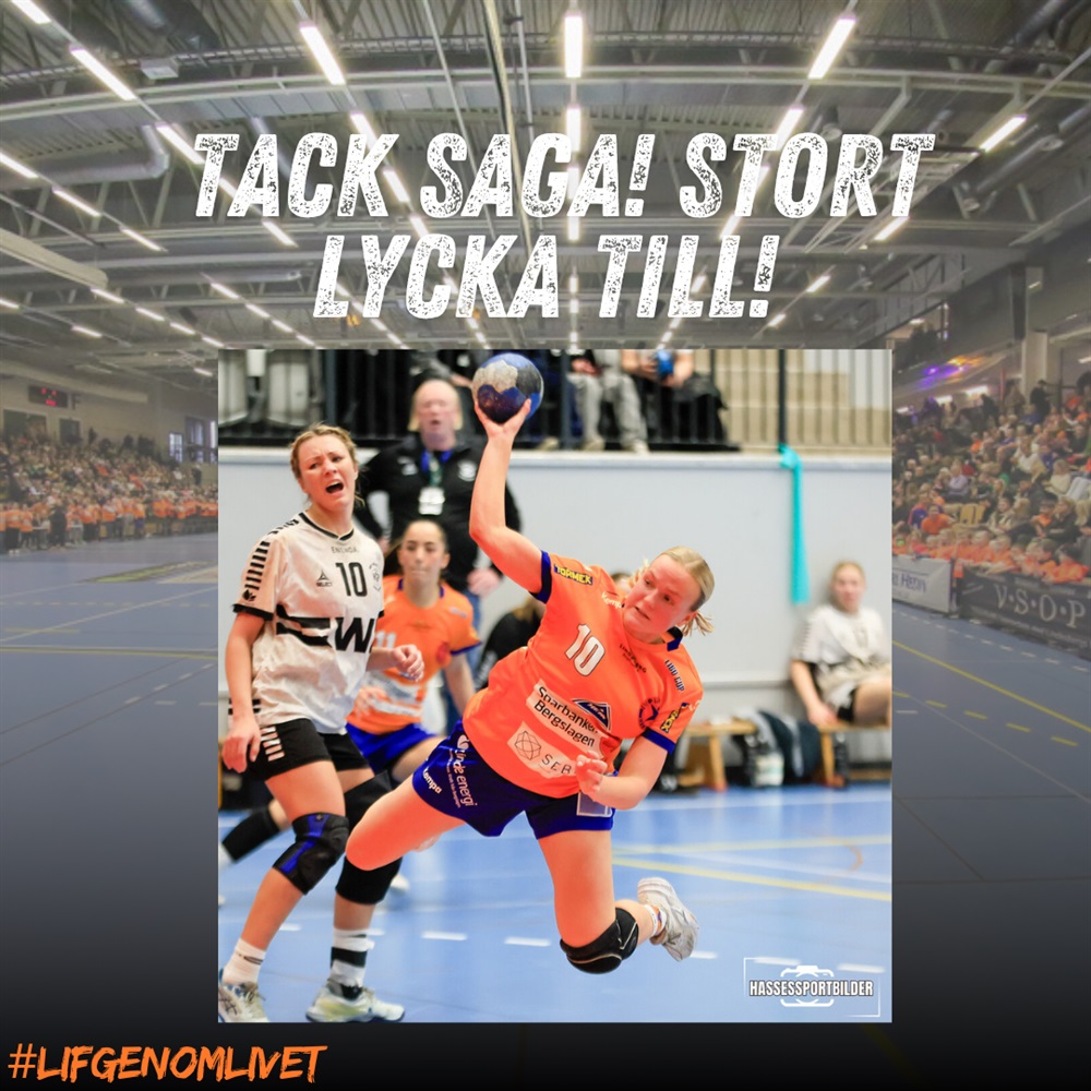 Tack och lycka till Saga Österberg! / LIF Lindesberg - Dam A