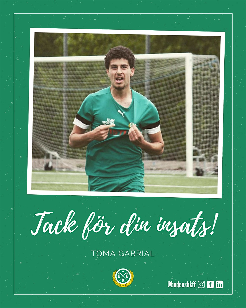 Gabrial går till Skogså IF / Bodens BK FF - A-laget