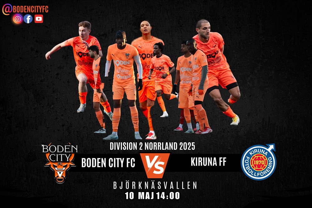 Dags för ny hemmamatch / Boden City FC - A-laget