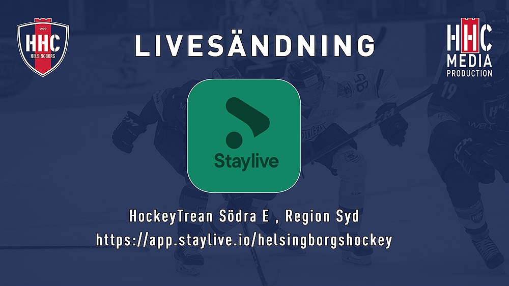 Livesändning från HockeyTrean Södra E / Helsingborgs HC - HHC Media