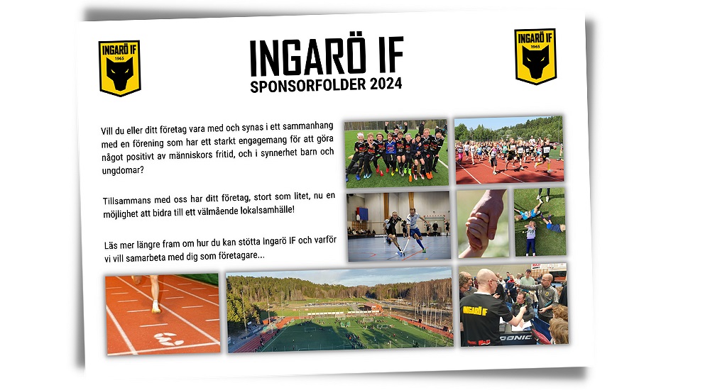 Sponsorfolder 2024 / Ingarö IF