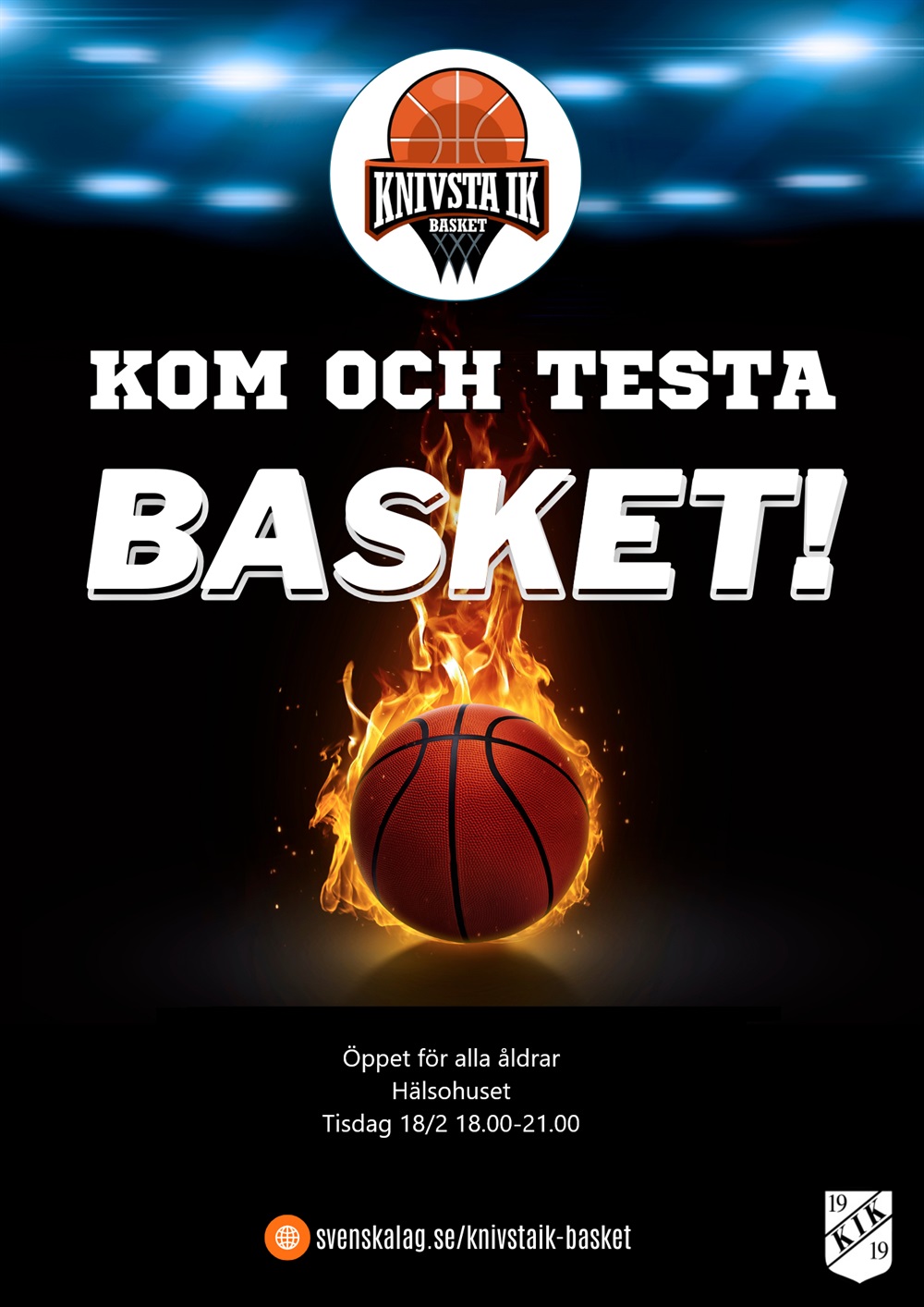 Öppen halltid för Basket / Knivsta IK - Basket