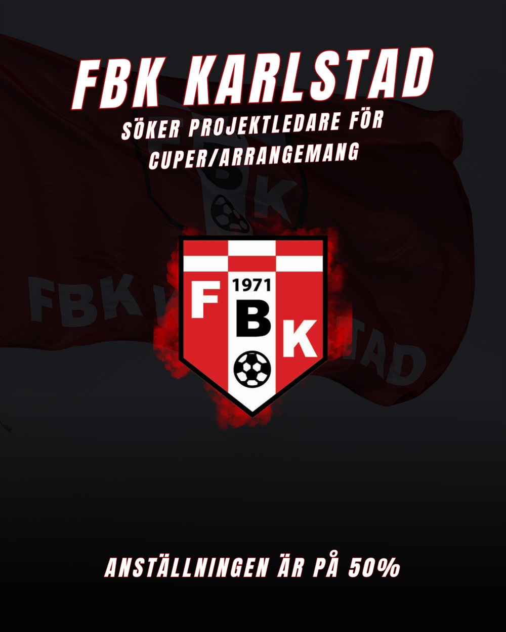 FBK söker Projektledare för Cuper och arrangemang / FBK Karlstad