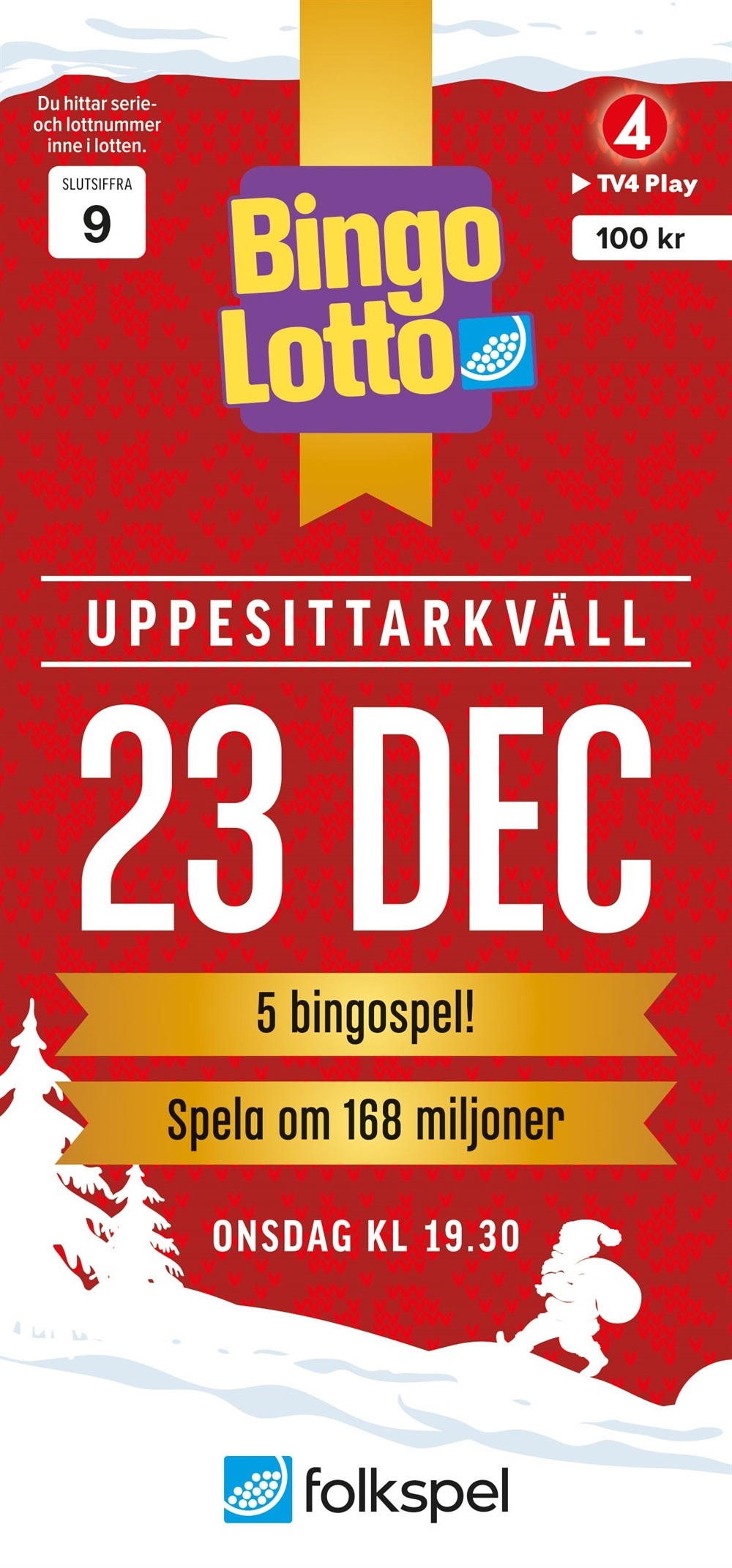 Bingolotter till årets uppesittarkväll! / Björbo IF